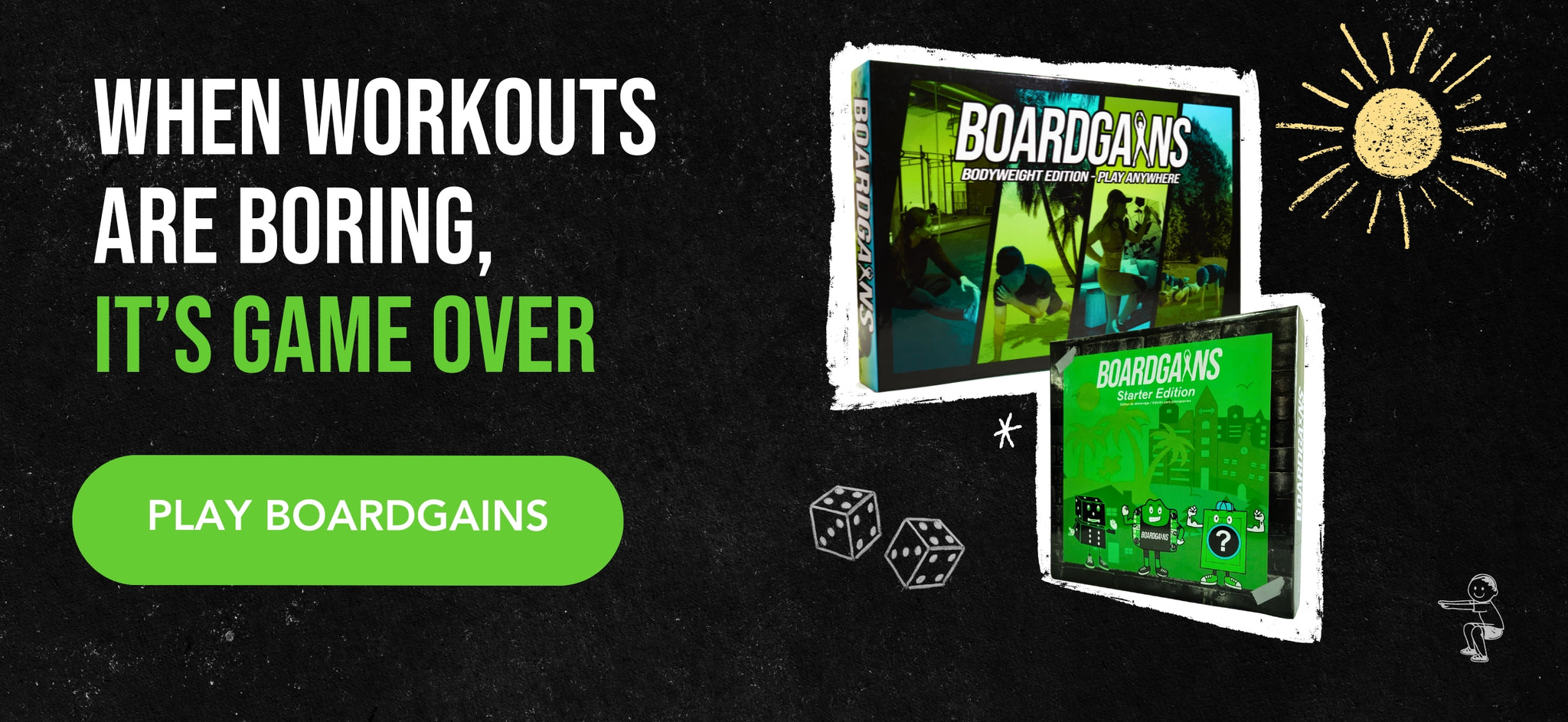 BoardGains | Fitness Board Game for PE, Group Fitness & Kids