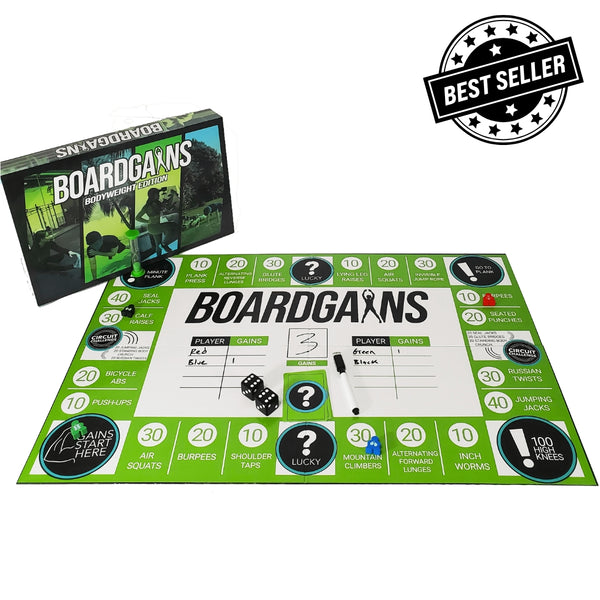 BoardGains | Fitness Board Game for PE, Group Fitness & Kids